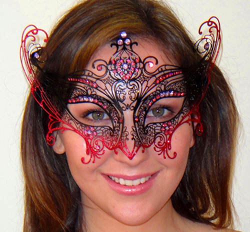 Luxury Angel Wings Mask - Fuchsia - Made in Italy 1 Left, BE QUICK