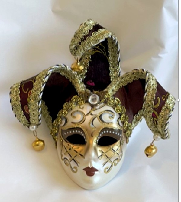 Diana Elizabethan Gold Wall Mask - Italian Made - Mask Shop Australia