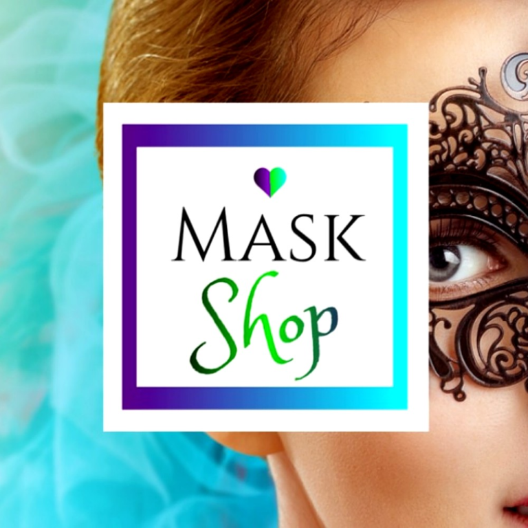 Gothic Phantom Swarovski Crystals - Italian Made - Mask Shop Australia